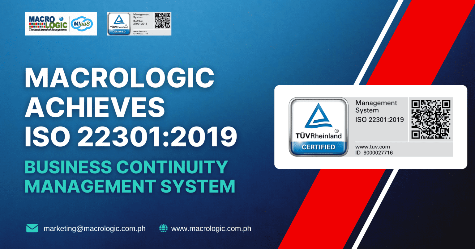 Macrologic Achieves ISO 22301:2019 Certification for Business ...